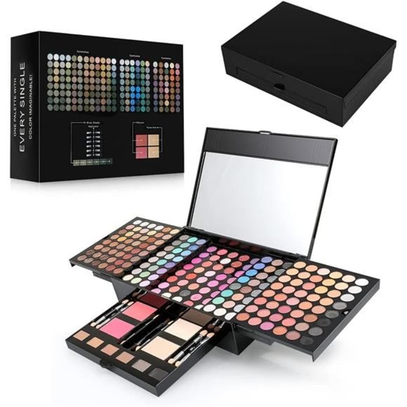 Makeup | 194 Color Eyeshadow Palette Set With Blusher Eyebrow Powder ...